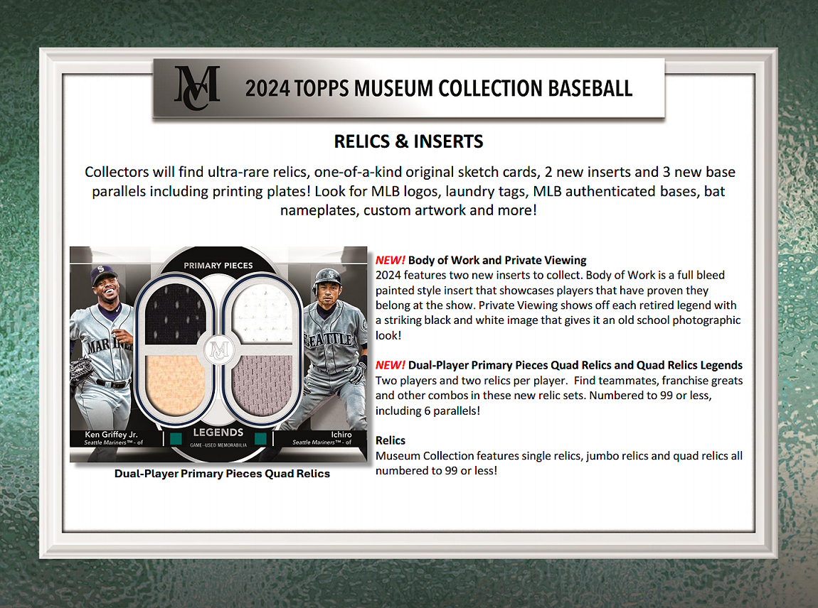 2024 MLB Topps Museum Collection