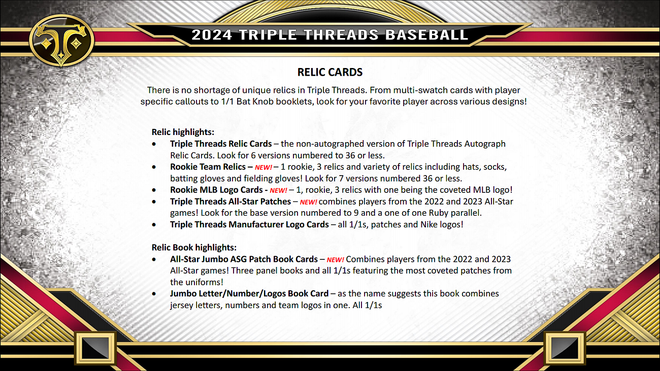 2024 MLB Topps Triple Threads