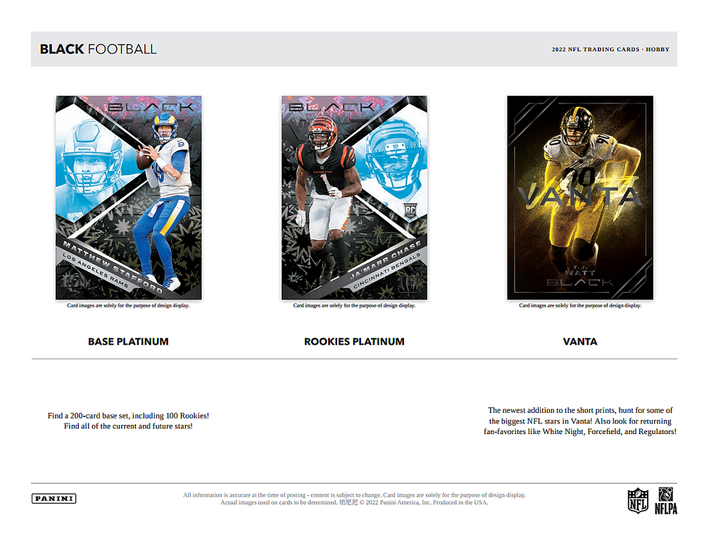 2022 NFL Panini Black