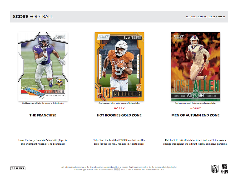 2023 NFL Panini Score
