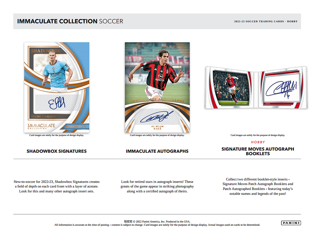 2022-23 Panini Immaculate Collection Soccer