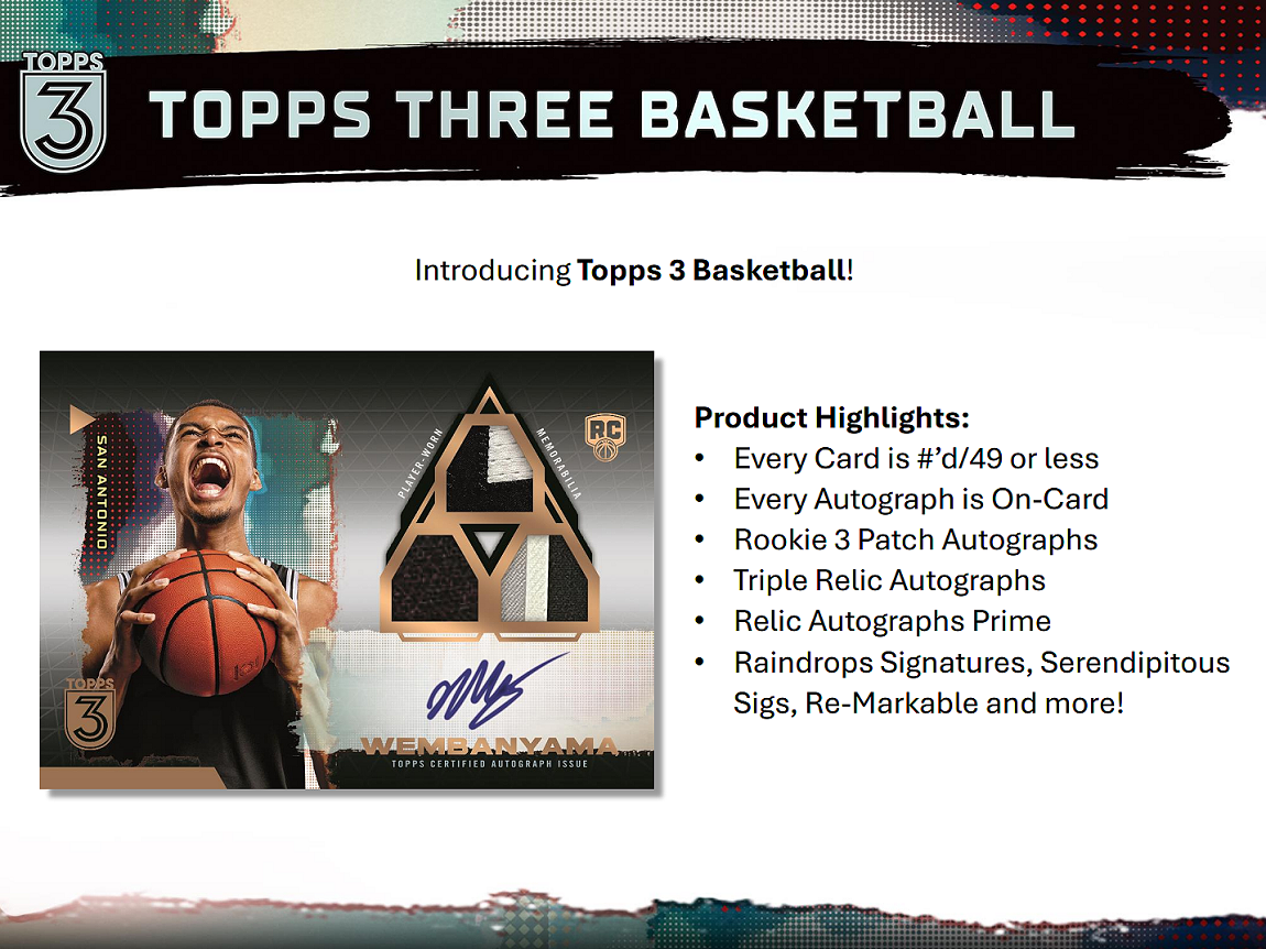 2023-24 Topps Three Basketball