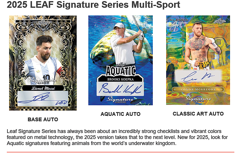 2025 Leaf Signature Series Multi-Sport