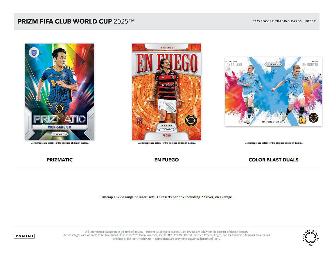 2025 Panini Prizm FIFA Club World Cup Soccer